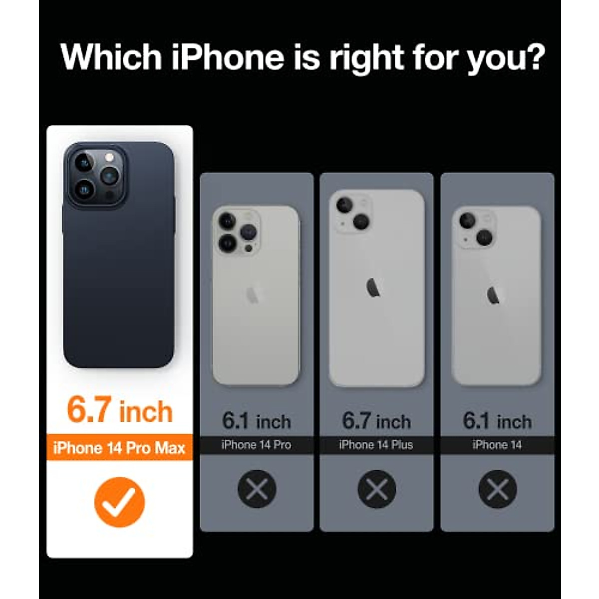 TORRAS Slim Fit Designed for iPhone 14 Pro Max Case 6.7 inch, Ultra-Thin, Lightweight Hard PC Cover, Purple, OriginFit