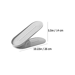 Toyvian Sneaker Holder 2pcs Shoe Slots Rack Adjustable Shoe Stacker Space Saver Double Deck Shoe Rack Holder for Closet Organization Sneaker Shelf