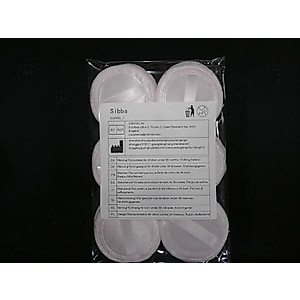 Sibba 12 Pcs Loose Powder Puff Pink Cotton Pads Face Body Makeup Velour with Ribbon Applicators Setting Round Make Up Eyeshadow Concealer Cosmetics Sponge