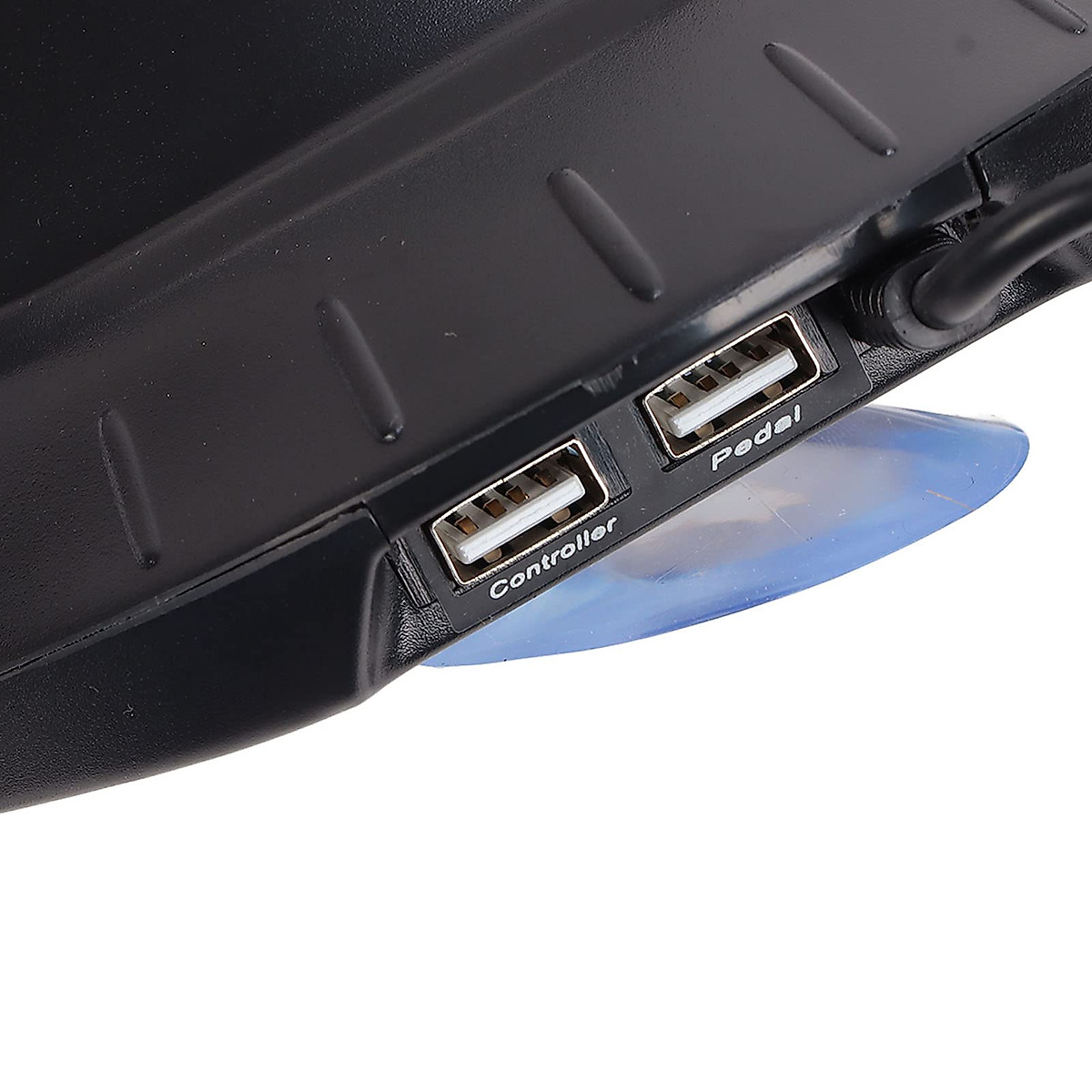 DAUERHAFT Racing Game Wheel,7 in 1 Control Buttons Vibration Game Steering Wheel,180° Rotation USB Racing Game Wheel with Pedal,Plug and Play,for PC, PS3, PS4, Xbox One,XBOX 360, Switch, Android