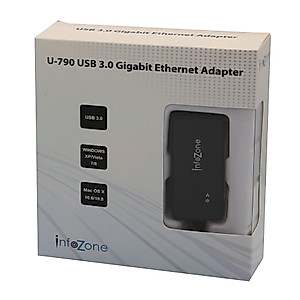 IO Crest USB 3.0 to RJ45 10/100/1000 Gigabit Ethernet LAN NIC Adapter for Windows, Mac, Linux - SY-ADA24029