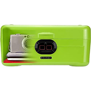 Barska AX12458 iBox Dual Biometric Secure Device Lock Box Security Safe, Green, Standard