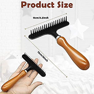 Carpet Rake, Hand Held Carpet Rake for Matted Carpet Comb Carpet Groomer Rake Carpet Rake for Matted Carpet, Portable Shag Rug Rake Carpet Rake to Fluff Carpet for Making Carpets Fluffy