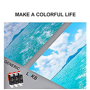 L2KB PGI-280 Compatible Replacement for Canon 280 Ink cartridges with PIXMA TR7520 TR8520 TS6120 TS6220 TS8120 TS8220 TS9120 TS9520 TS9521C Printer (3 Pack)