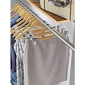 Whitmor GRADE A Natural Wood Suit Hangers (Set of 4)