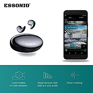 Bluetooth Earbuds Sleep Headphones Bluetooth Noise Cancelling Headphones for Sleeping Headphones for Side Sleepers