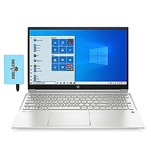 Newest HP Pavilion - 15z-eh100 15.6" FHD 60Hz IPS Display Laptop (AMD Ryzen 7 5700U 8-Core, 32GB RAM, 1TB PCIe SSD, AMD Radeon, Backlit KYB, Fingerprint,WiFi 6, BT 5.2, HD Webcam, Win11Home) w/Hub