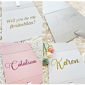 Bridesmaid proposal box/Custom gift box/Mothers Day Gift Box/Happy Birthday Box/Magnetic Lid/Ribbon finish/Valentines Day/Personalized present/gift/made in usa