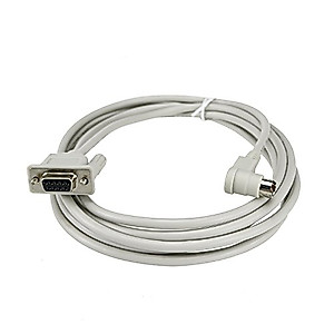 Avanexpress Micrologix Programming Cable, Compatible 1761-CBL-PM02 1000, 1100, 1200, 1500 Series with 8 Pin Round and 90 Degree End