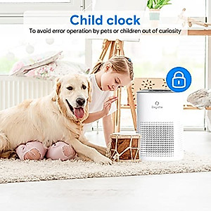 Air Purifier for Home Large Room,Bagotte True H13 HEPA Air Purifier Up to 880 Ft² in |3-Stage Filtration Air Cleaner|Remove 99.97% to 0.3mic|Ozone-Free