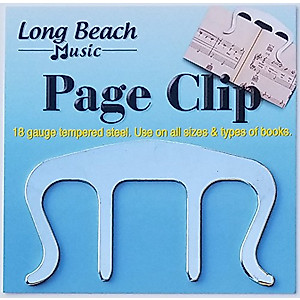 Music Book Clip- Page Holder for Sheet Music Stands, Pianos, Musicians