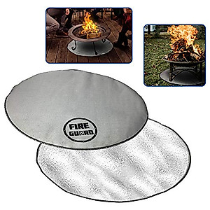 Deck Protector - Fireproof Mat Fire Pit Pad Deck Protector Great for Base, BBQ Mat, Patio Shield, Deck Defender - Fire Retardant Resistant mat for Outdoors - Charcoal Grill – 30 Inch