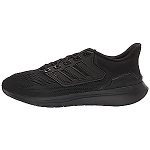 adidas Men's EQ21 Trail Running Shoe, Black/Black/Black, 12