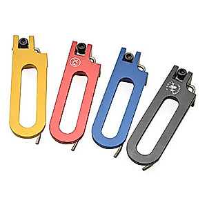 ZSHJGJR Archery Magnetic Arrow Rest Recurve Bow Aluminum Arrow Rest Professional Archery Rest Arrow Equipment for Left Hand Right Hand Recurve Bow Accessory (Left Hand, Red)