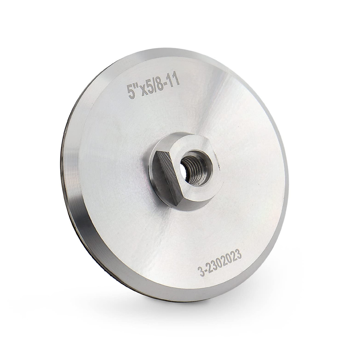 YDROWN 5 Inch Aluminium Backer Pad for Diamond Polishing Pad Holder Hook and Loop Connector 5/8-11 Thread (5 Inch)