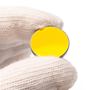 CNCOLETECH 20mm Laser Mirror Si Reflective Mirrors Lens Gold-Plated Silicon 3PCS CO2 Laser Lens,for CO2 Laser Engraving Cutting Machine