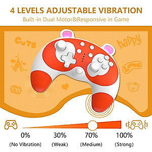 DYONDER Switch Pro Controller for Switch/Lite/OLED, Mini Wireless PC Gaming Controllers For Kids(Yellow)