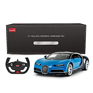 RASTAR RC Bugatti Chiron Remote Control Car, 1/14 Bugatti Chiron RC Car - Blue