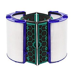 Vypart TP04 Filter Replacement fit For Filter,Replacement H13 Hepa Filter fit for TP04,HP04,DP04 Pure Cool Tower Series,1Pack Hepa Air Purifying Filter Set&1Pack Activated Carbon Pre-Filter Set