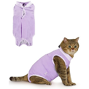 ANWA Breathable Cat Recovery Suit Female, Cat Onesie for Cats After Surgery Female, Cat Surgery Recovery Suit Female
