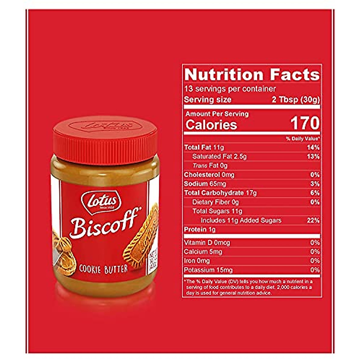Lotus Biscoff Cookie Spread, 14 Oz