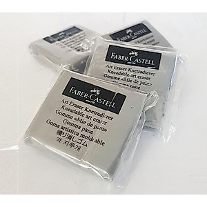 Faber- Castell Grey Kneaded Professional Artist Quality Erasers? Bulk Buy Quantity 4 Erasers Per Order