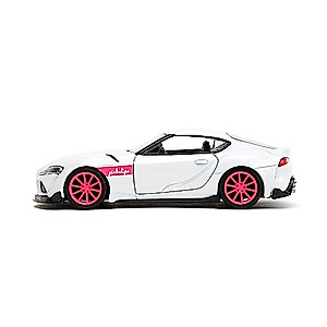 Pink Slips 1:32 2020 GR Toyota Supra Die-Cast Car, Toys for Kids and Adults(White)