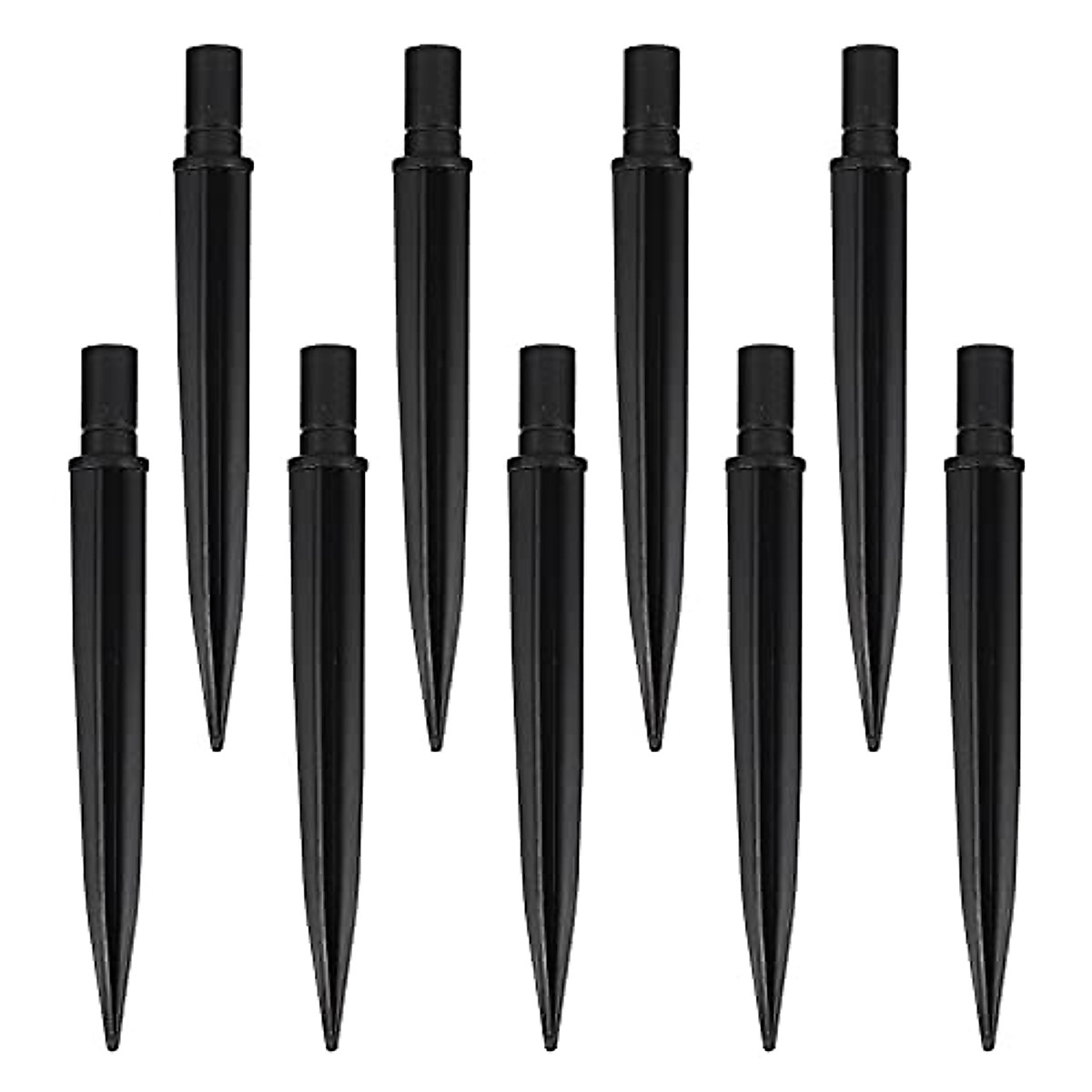 Replacement Lights Stakes Ground Spikes Solar Torch Light Stakes Replacement Garden Spikes Stake Outdoor Led Landscape Decoration for Garden Pathway Lights Black 20pcs Lawn Light