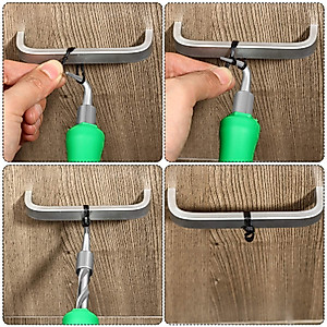 2 Pieces Automatic Rebar Tie Wire Twister, Rebar Tie Wire Twister Tool, Rebar Wire Twister Pull Tie Wire Twister, Concrete Metal Wire Twisting Fence Tool (Curved and Straight Hook)