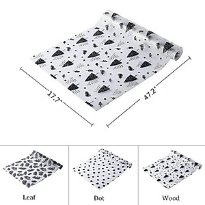 Shelf Liner for Kitchen Cabinets Non-Adhesive Drawer Liner Non-Slip Refrigerator Liner Waterproof Fridge Pad Cupboard Mat Easy Placemats, Ideal for Wire Pantry Bathroom, 17.7"×47.2"