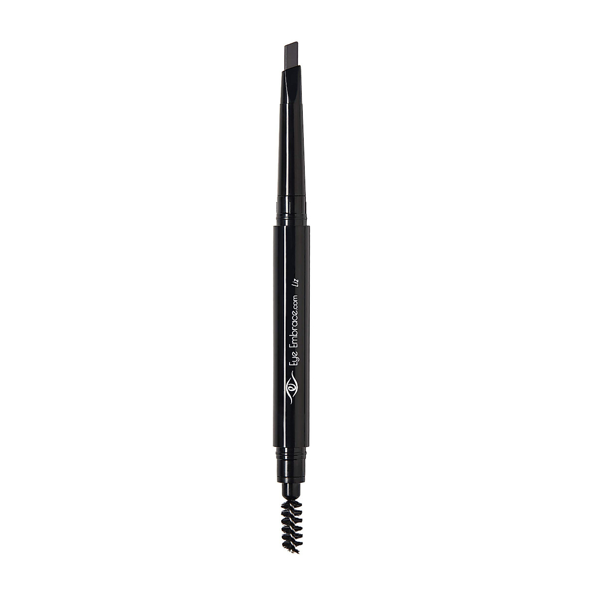Eye Embrace Liz: Medium Gray Eyebrow Pencil – Waterproof, Double-Ended Automatic Angled Tip & Spoolie Brush, Cruelty-Free