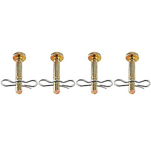 Go-Cheers 4Pack 738-04124A Shear Pins & 714-04040 Bowtie Cotter Pins for MTD Troy-bilt Craftsman 738-04124A 738-04124 938-04124 714-04040 7188389 80-749 780-242 Snow Throwers