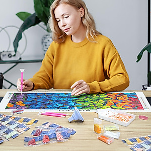 ARTDOT Beads for Diamond Painting Accessories, 89000 Pieces 445 Colors Round Beads Sparkle Rhinestones for Nails Diamond Art Crafts (200 pcs per Bag)