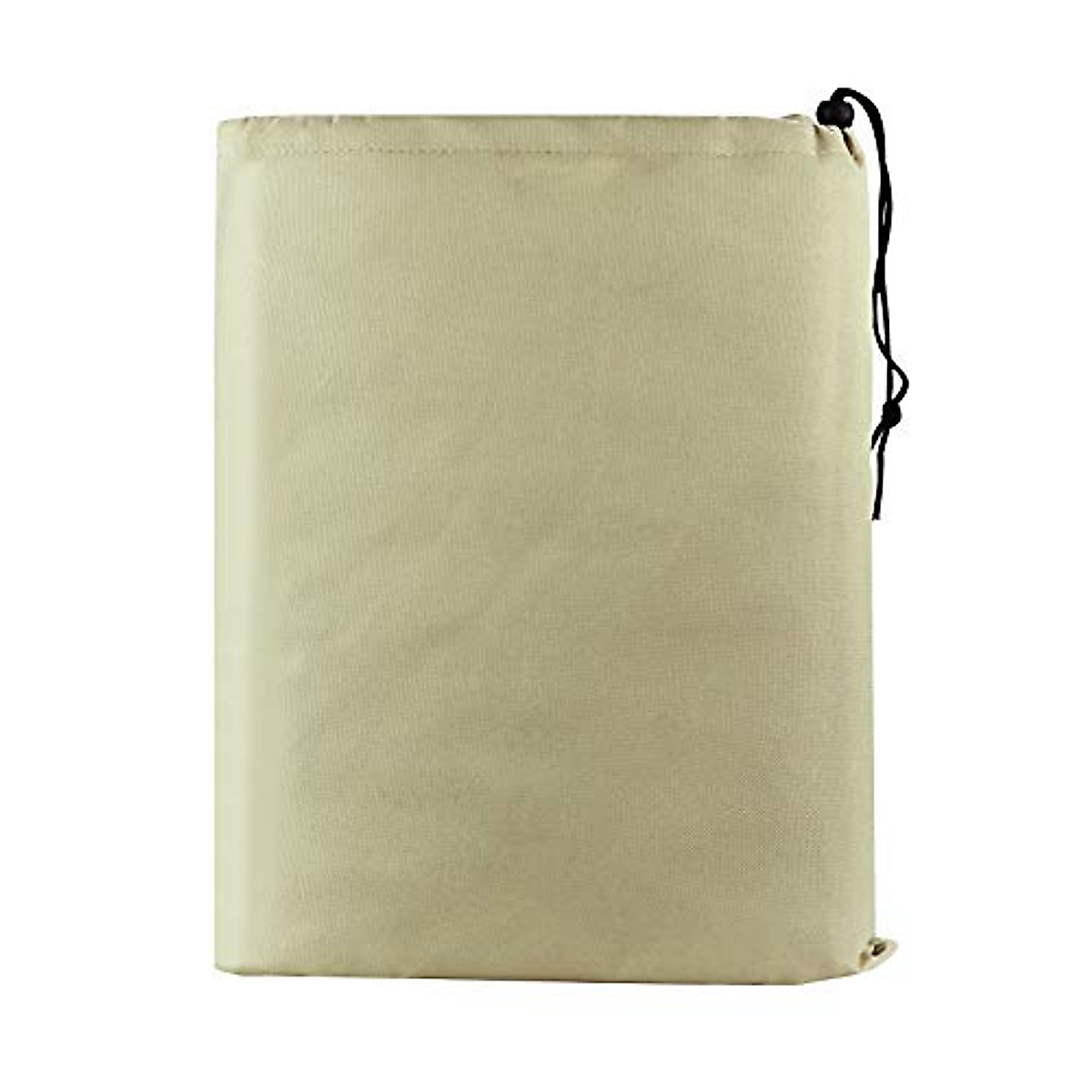 Ogrmar Patio Furniture Cover, Round Outdoor Waterproof & Sun Resistant Table Set Cover,Beige and Brown (96 x 27.5 inch)