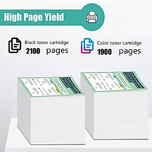 Compatible 069 Toner Cartridge CRG-069 5094C001 5093C001 5092C001 5091C001 Replacement for Canon MF751Cdw MF753Cdw LBP674Cdw Printer Magenta