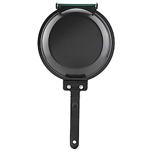 Vipxyc Double Side Pan, Green Iron Material Ceramic Pan Pancake Maker for Home Kitchen