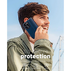 OCASE Compatible with iPhone 15 Pro Max Case Wallet Case, PU Leather Flip Folio Case with Card Holders RFID Blocking Kickstand Shockproof Phone Cover 6.1 Inch 2023, Blue