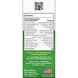 ClearLife Extra Strength Multi-System Allergy Relieving Homeopathic Remedy - 15 Powerful Actives Provide Potent Maximum Congestion, Itchiness & Sinus Pressure Relief - Non-Drowsy - 60 Tablets