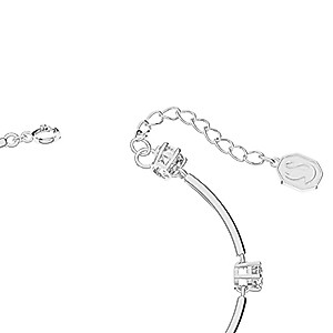SWAROVSKI Constella Bangle Bracelet with White Circle Cut Crystals on a Rhodium Finish Setting, Part of the Constella Collection