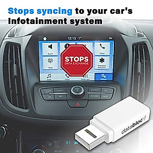 Databloc USB Data Blocker Adapter - Hacker Safe, Enhanced Data Protection - Easy Connection, Slim Profile - 2 Pack, White