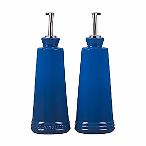 Le Creuset 9 1/2 in. Bread Oven Enameled Cast-iron Bundle with Oil & Vinegar Set and Spoon Rest - Marseille