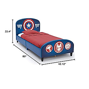 Delta Children Upholstered Twin Bed, Marvel Avengers