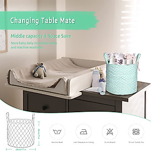 Lulumoon Baby Basket Reversible Laundry Basket, 11"x11“, Starry Night