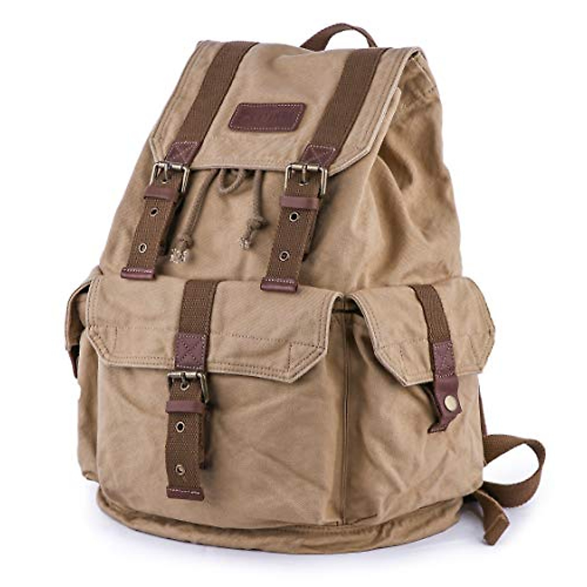 Gootium 21101KA Specially High Density Thick Canvas Backpack Rucksack,Khaki