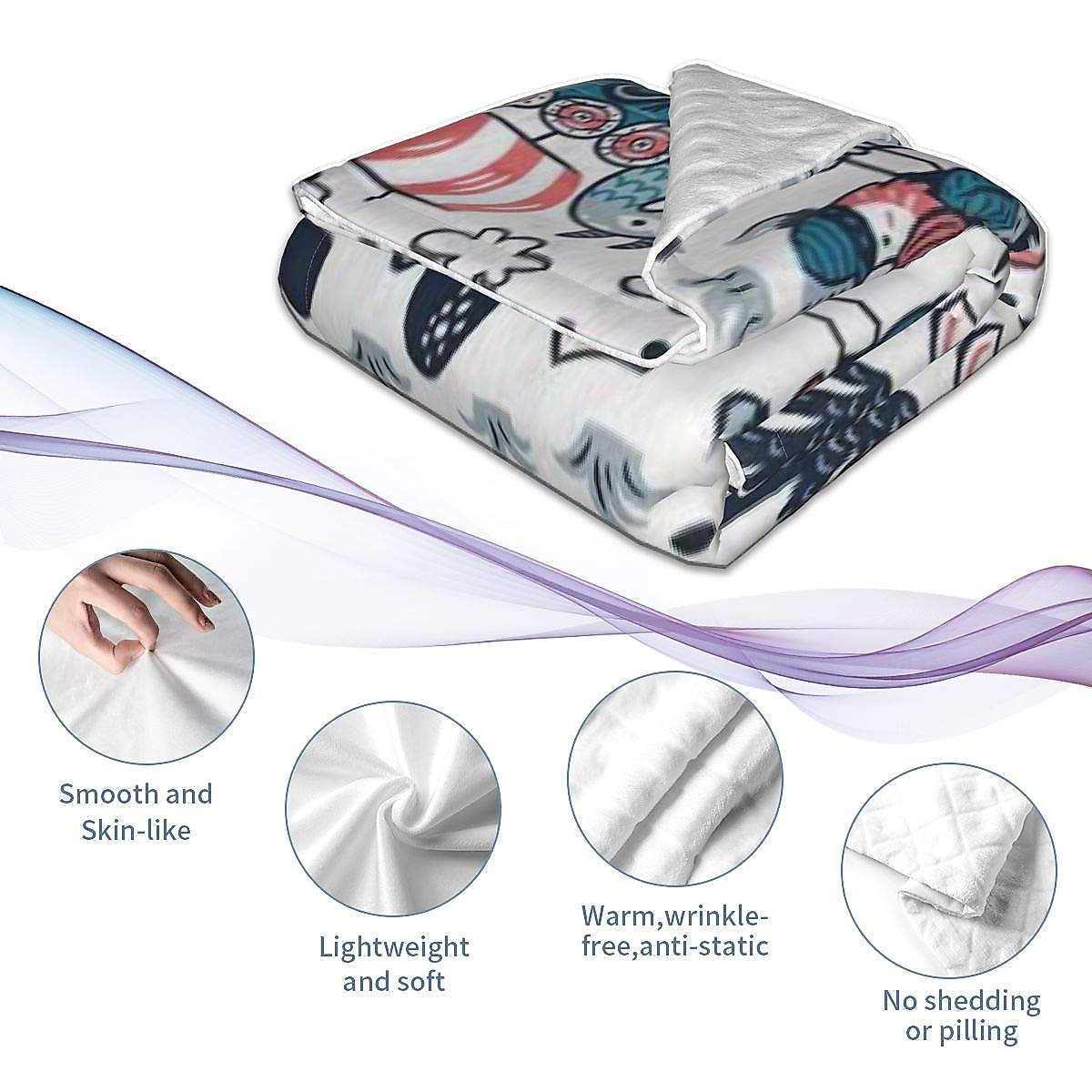 Mantaiyuan Fleece Baby Blanket Cartoon Vikings Dragon Smooth and Soft Receiving Blanket Unisex for Stroller, Crib, Newborns, Carseat 30x40 in