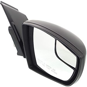 Kool Vue Passenger Side Power Non-Heated Mirror for Ford Escape 2013-2016 Without Signal Light, Blind Spot Light, Memory & Puddle Lamp Paintable