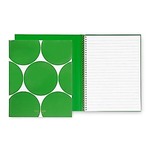 kate spade new york Small Concealed Spiral Notebook, 8.25" x 6.75" Journal Notebook with 112 Lined Pages, Joy Dot