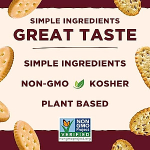 Back to Nature Crispy Wheat Crackers - Dairy Free, Non-GMO, Made with Wheat Flour & Sea Salt, Delicious & Quality Snacks, 8 Ounce