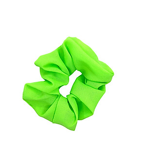80s Neon Hair Scrunchies - Elastic Hair Bands and Ponytail Holders, Hair Accessories for 80s Party Outfits and Workout Costumes