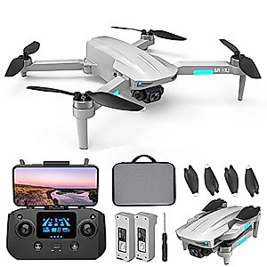 HHD Drones with Camera for Adults 4k, Easy GPS Quadcopter for Beginner with 40 mins Flight Time, 5G FPV Transmission, Auto Return Home, Follow Me，2 Batteries